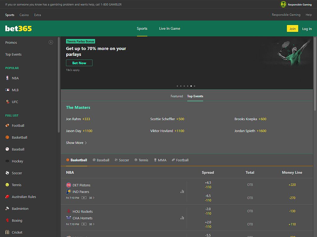 Bet365 Sportsbook Review (2023) - Pros & Cons