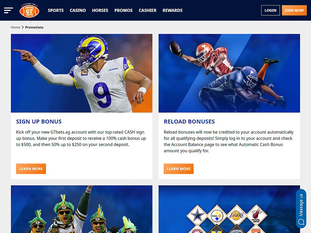 GTbets Sportsbook Review (2023) - Latest Promo Codes, Pros & Cons